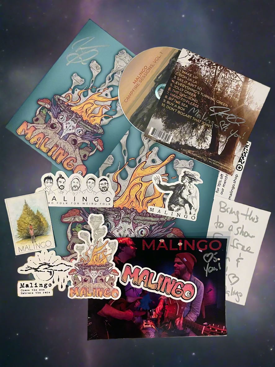 Free Autographed CD & Merch Pack – Malingo